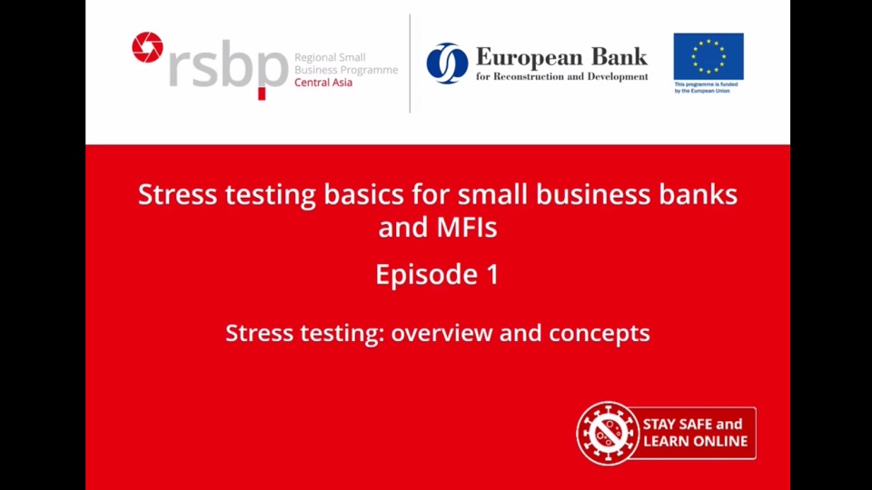Stress testing basics for small business banks and MFIs (a series of ...